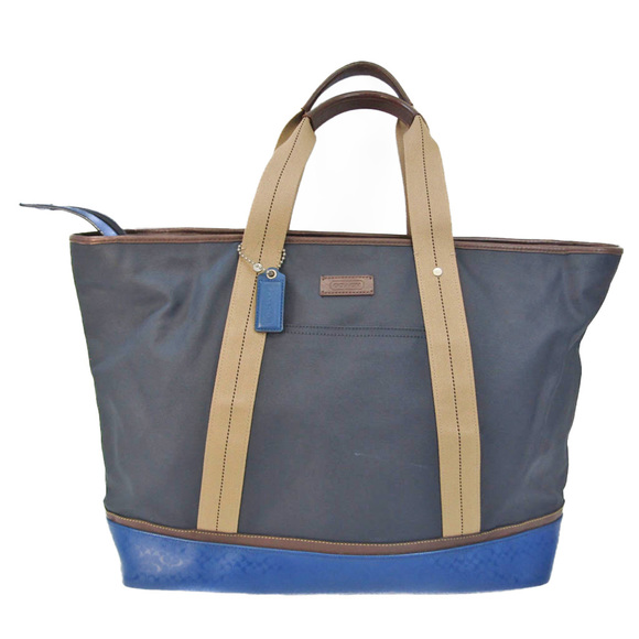 Coach | Bags | Coach Mini Signature Weekend F7832 Mens Pvcleather Tote ...